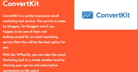 Wpfomify Convertkit 101 Gplplus
