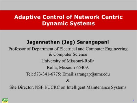 adaptive control of network centric dynamic systems