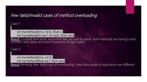Method Overloading In Java Pptx Programming Languages Computing