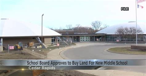 Cedar Rapids School Board approves buying land for new Middle School ...