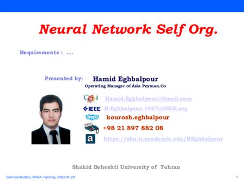 Ppt Artificial Neural Network Lecture Section 3 Self Organizing Feature Mapping