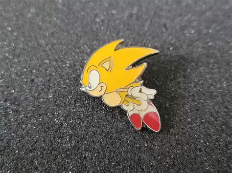 Classic Super Sonic Sonic The Hedgehog Pins