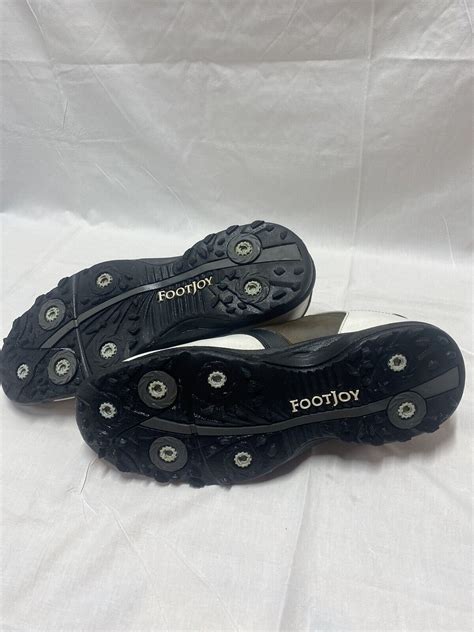 FootJoy GreenJoys 45516 White Brown Leather Size 12M Golf Shoes W ...