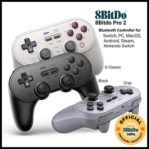 Jual 8bitdo Pro 2 Gamepad Bluetooth Controller Switch Pc Android Macos