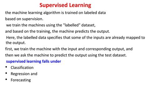 Supervised Machine Learning Algorithm Pdf
