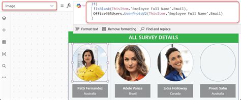 easiest way to show user profile pictures from email in power apps