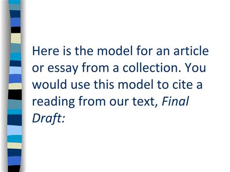 Mla Format Power Point PPT