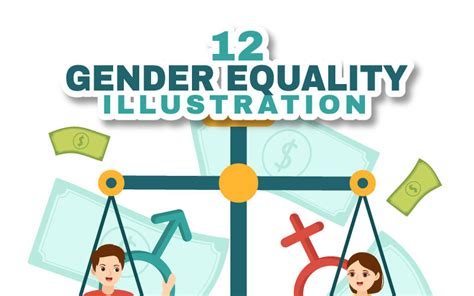 12 Gender Equality Vector Illustration Templatemonster
