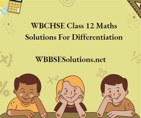 Wbchse Class 12 Maths Solutions For Differentiation Wbbse Solutions