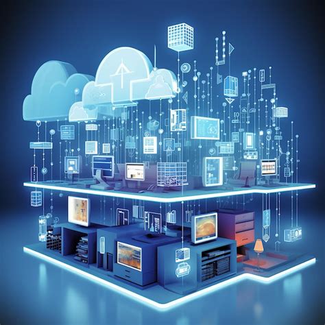 Cloud Computing And Internet Of Things Concepts Premium Ai Generated