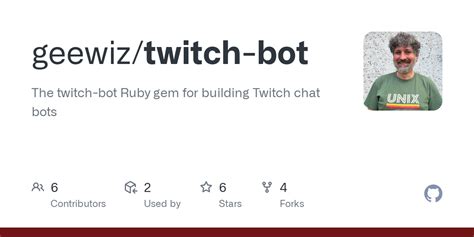 Github Geewiz Twitch The Twitch Ruby Gem For Building Twitch Chat Bots