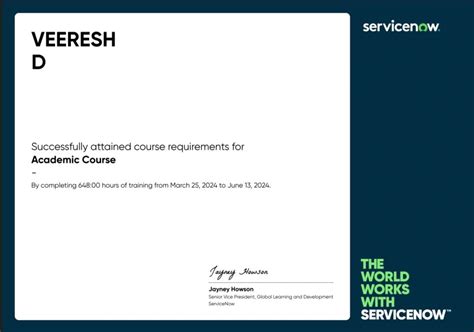 Completed Servicenow Course Veeresh D Posted On The Topic Linkedin