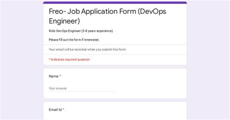 bhavya rajvanshi on linkedin freo job application form devops engineer