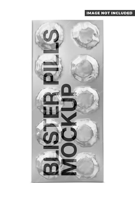 Premium Psd A Bottle Of Blister Pilsls Is Shown On A White Background