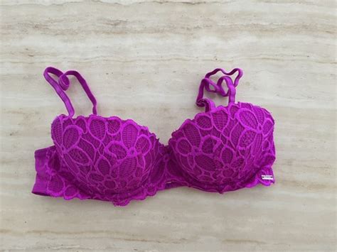 Victorias Secret Bra Size 32b Strapless Strapped Pink Ebay