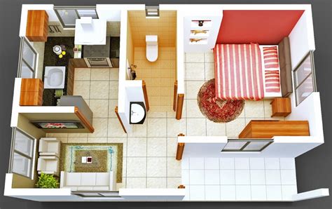 1 Bedroom Apartmenthouse Plans