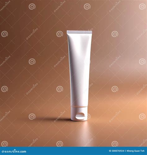 Tube Container For Toothpaste Or Cosmetic Cream Blank Generic Product Packaging Mockup Photo