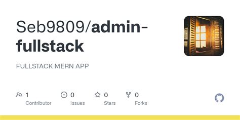 github seb9809 admin fullstack