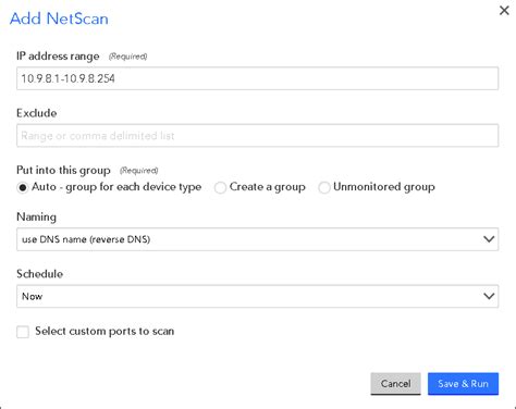 Creating Netscans Logicmonitor