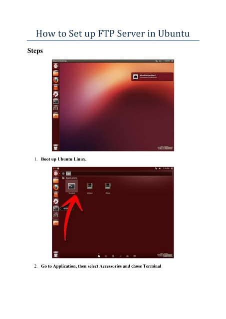 Cara Set Up Ftp Server Di Ubuntu Docx Computing Technology