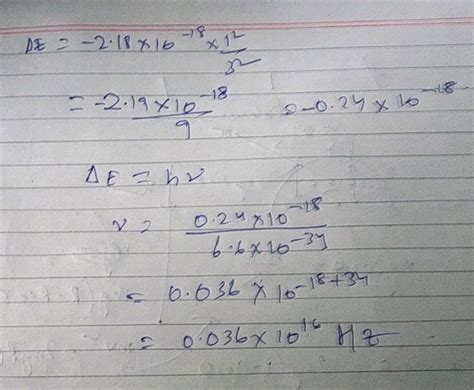 5 Find The Frequency Of Revolution Of The Electron In The Third Orbit