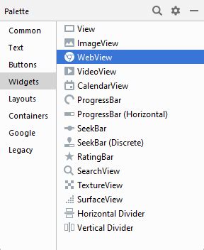Coding For A WebView In Android