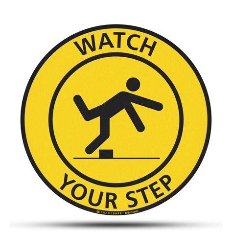 Watch Your Step Sign Anti Slip Floor Sticker Tradesafe