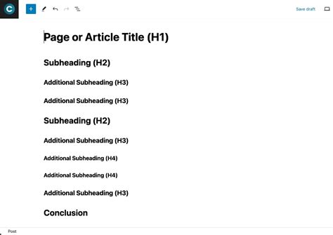 Headings And Subheadings Format For Engagement And Seo