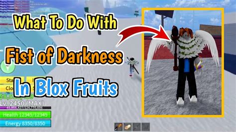 Where You Can Use Fist Of Darkness In Blox Fruits What Does Fist Of