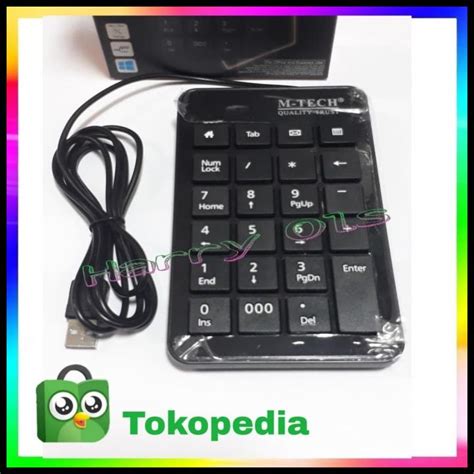 Hitam M Tech Numeric Keypad With 4 Office Hotkeys Numeric Keyboard