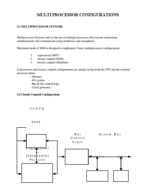 Multi Processor Configurations 31 Multiprocessor Systems Pdf
