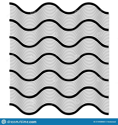 Grid Mesh Of Wavy Zig Zag Lines Criss Cross Pattern Stock Vector Illustration Of Interlock