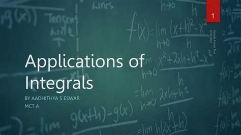 definite integrals and applications pptx