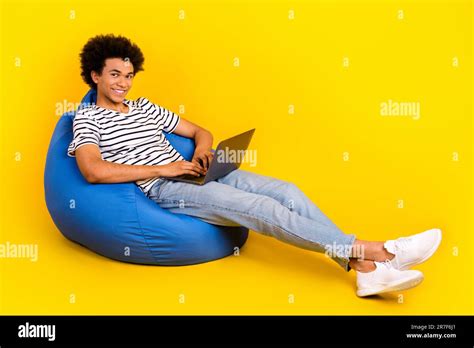 Full Length Photo Of Young Coder Beginner Program Developer Hold