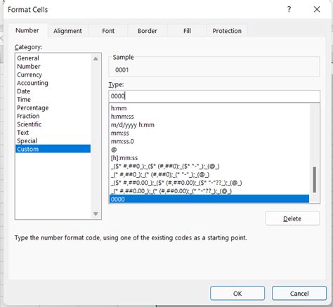 custom cell format excel for consultant