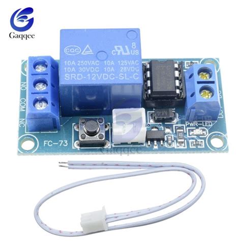 Dc 12v 1ch Latching Relay Module Bistable Switch Button Start Stop 10a Load For Arduino Scm