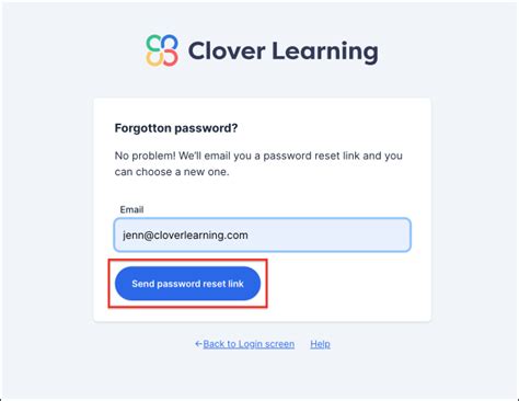 How Do I Reset My Password Forgot Password Clover Learning