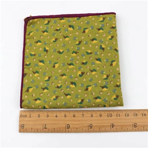 Badu Bg Мъжка памучна дизайнерска тесна носна кърпичка с джобни квадратни райета с пеперуди