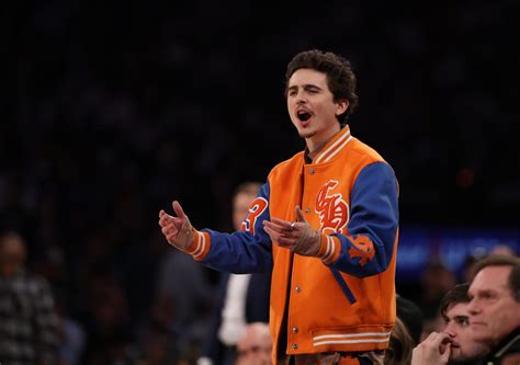 Timothee Chalamet Knicks Photos From Knicks Vs Pacers Game 5
