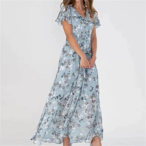 Robe Longue Fleurie Élégante • La Robelière