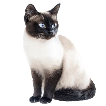 Black And White Siamese Cat Png Vector Psd And Clipart With