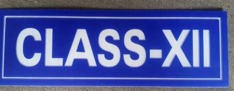 Acrylic School Class Office Name Plate At ₹ 2square Inch In Nagpur