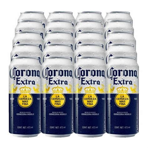 Cerveza Clara Corona Extra 24 Latones De 473 Ml A Precio De Socio Sam