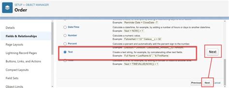 Text Formula Field Salesforce