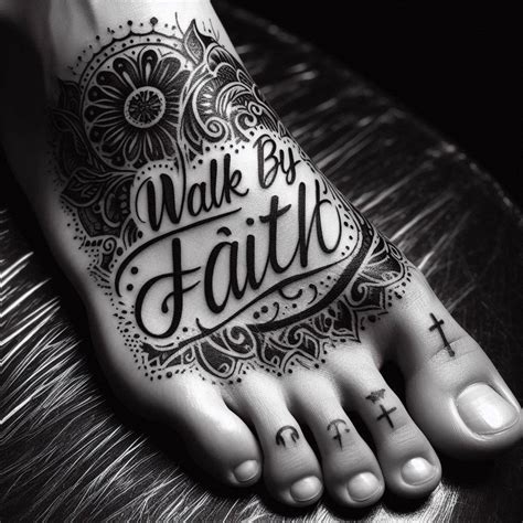 Walk By Faith Tattoo Stepping Into The Journey Of Belief Your Own