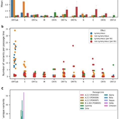 The Location Of New Variants Arising During Serial Passaging Within The