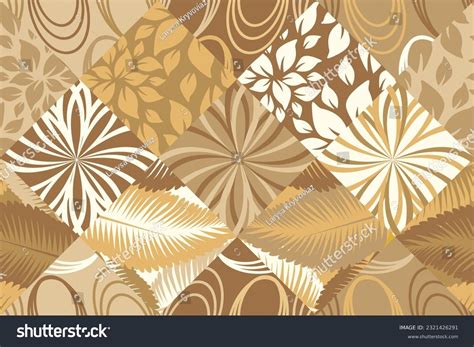 89 Patchwork Leaf Flowers Pattern Art Decor Fabric Paper Summer