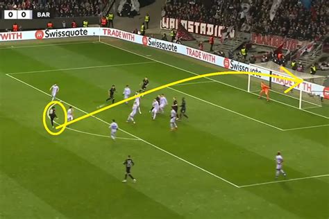 Барселона зазнала цього сенсаційного мяча Франкфурта з за меж коробки Ліги Європи 2022 Infobae