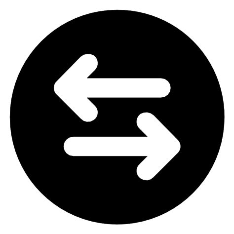 Swap Horizontal Circle Solid Vector Svg Icon Svg Repo