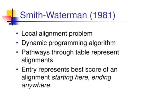 PPT Practical Protein Sequence Alignment With Algebraic Dynamic Programming PowerPoint